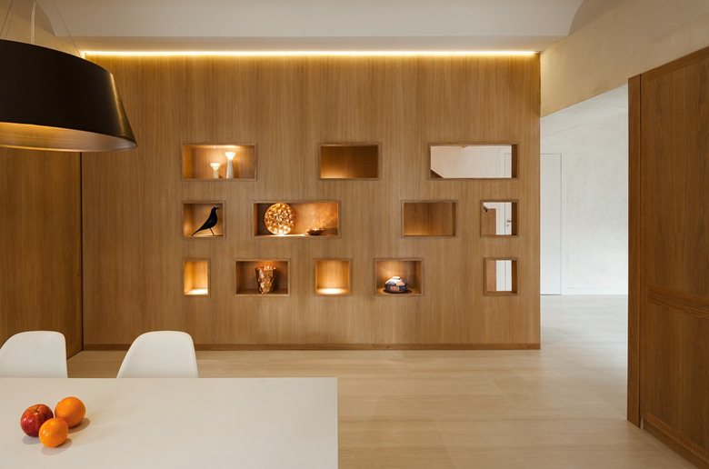 13 of The Most Stunning Illuminated Wall Niches to Enjoy Daily